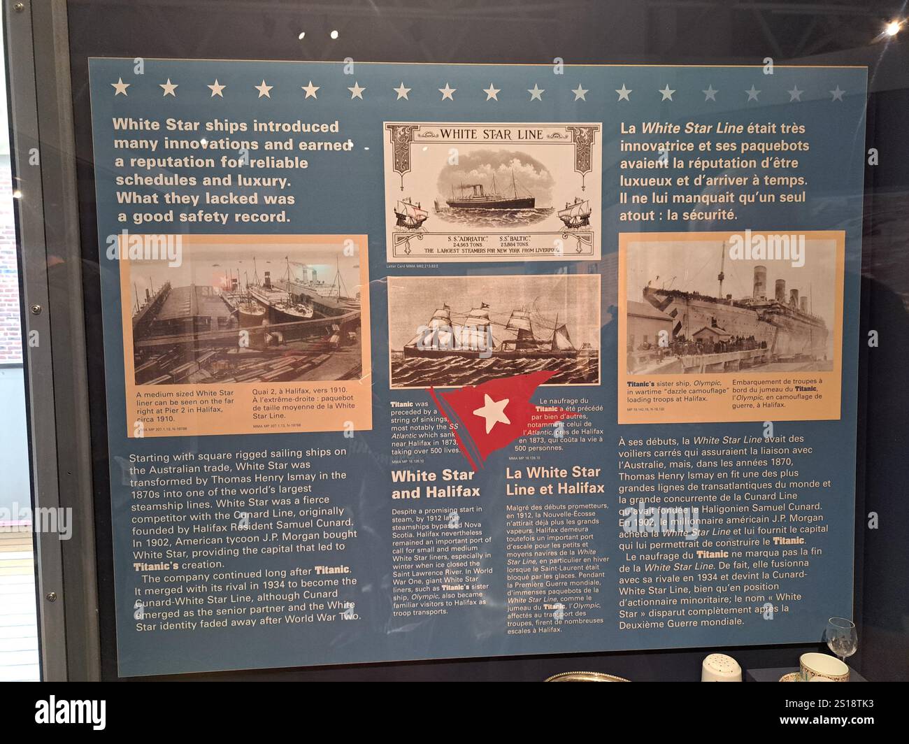 White Star Alliance sign at the Maritime Museum of the Atlantic at the ...