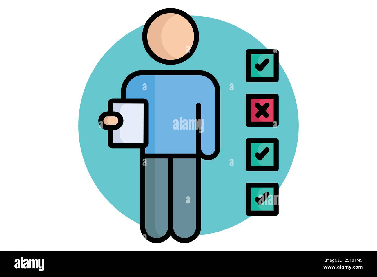 Accountability icon. colored outline icon style. icon related to ...