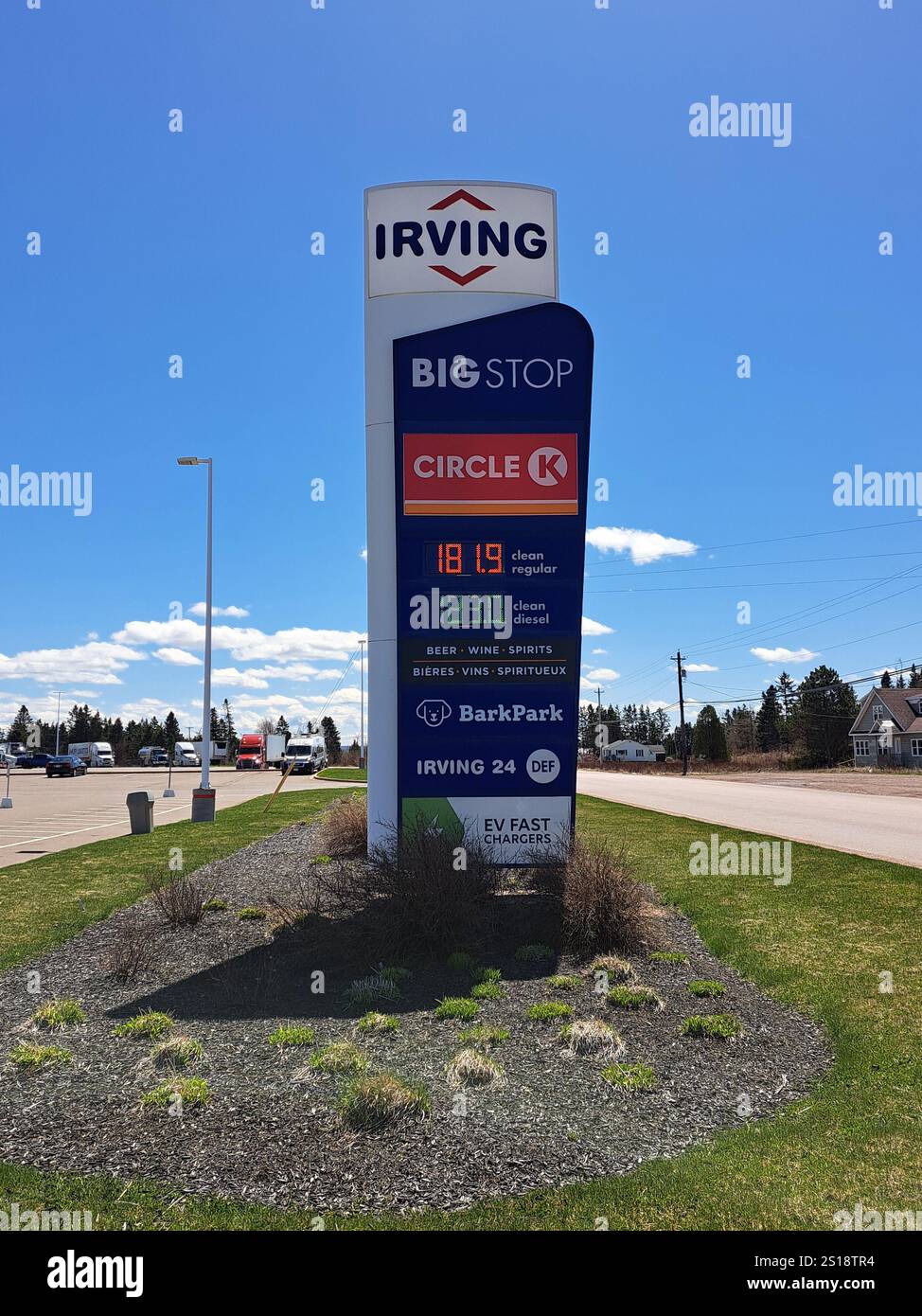 Irving Oil Big Stop and Circle K sign in Aulac, New Brunswick, Canada Stock Photo - Alamy