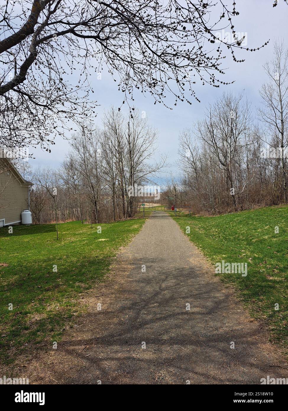 Path to Riverfront Park in Dieppe, New Brunswick, Canada Stock Photo ...