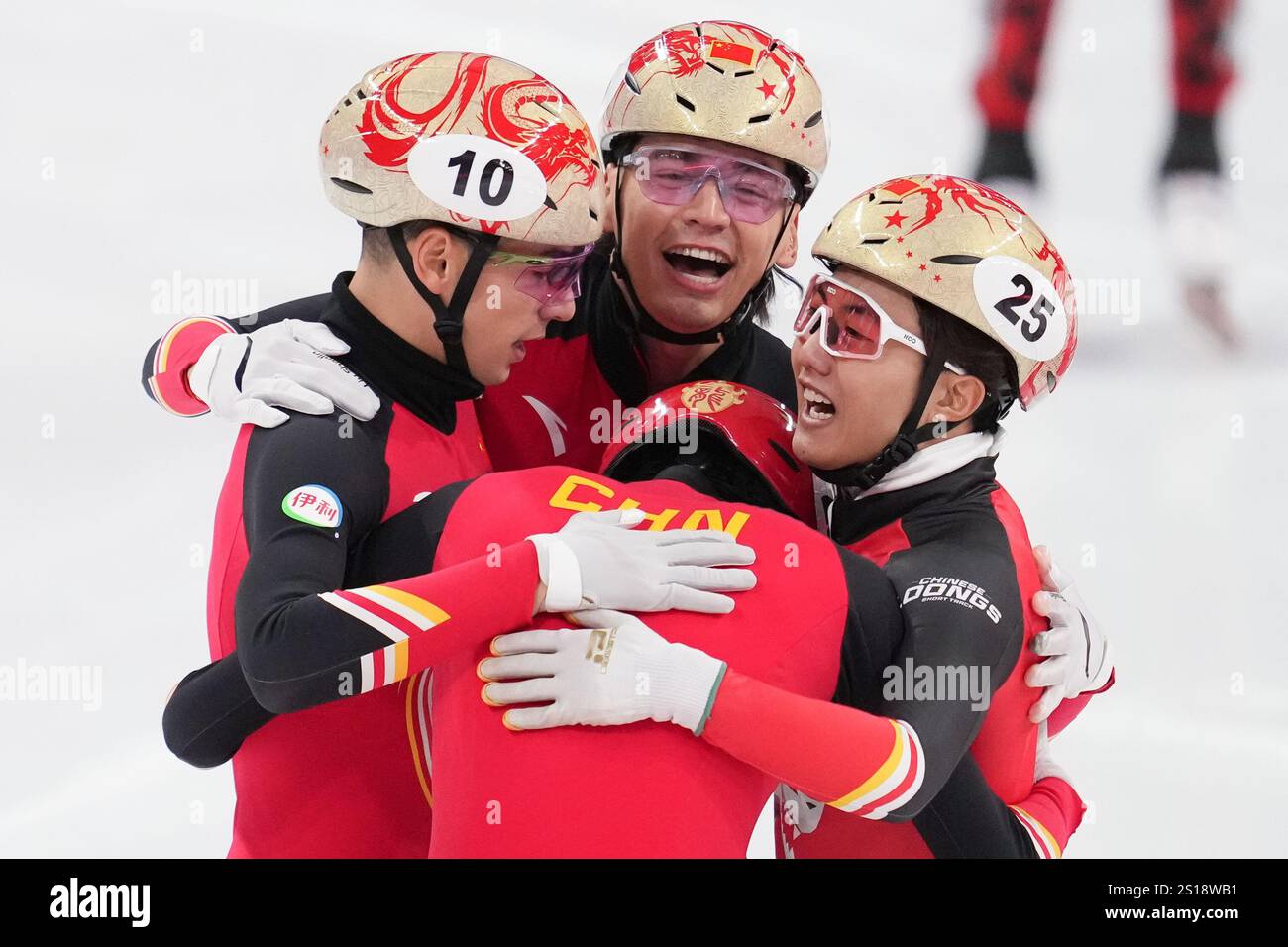 Beijing, China. 8th Dec, 2024. Liu Shaoang (L), Liu Shaolin (rear), Li ...