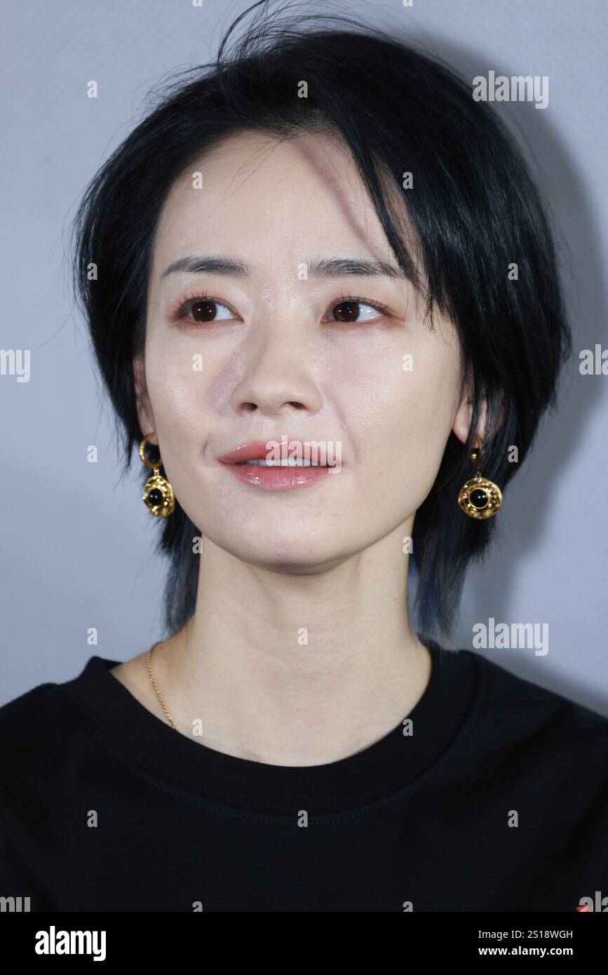 Chinese actress and singer Cya Liu attends an activity in Guangzhou ...