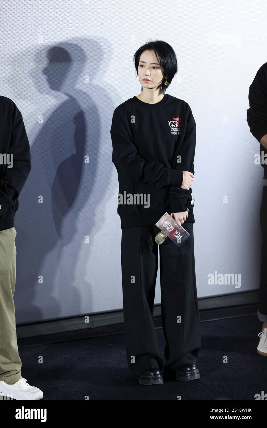 Chinese actress and singer Cya Liu attends an activity in Guangzhou ...