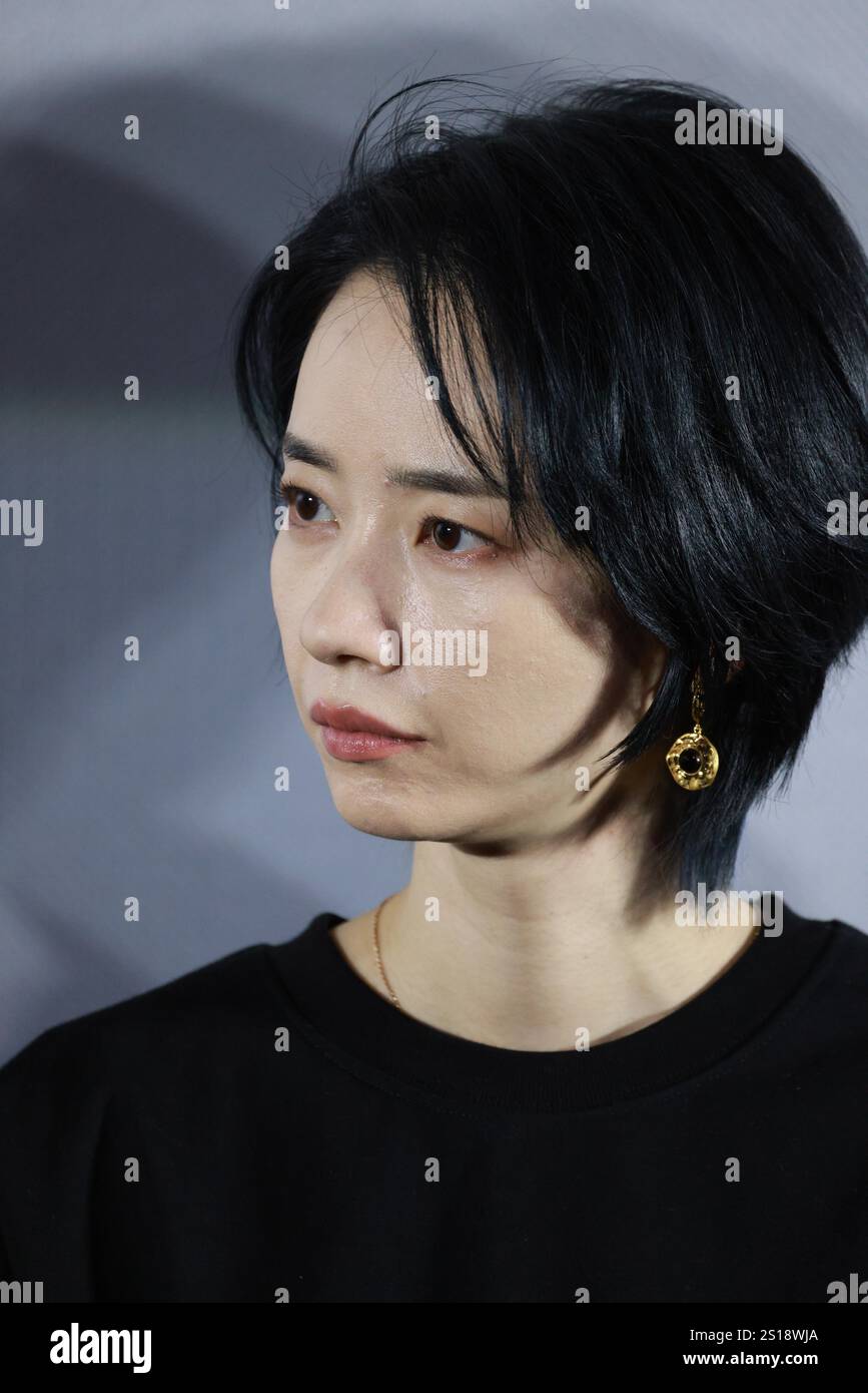 Chinese actress and singer Cya Liu attends an activity in Guangzhou ...