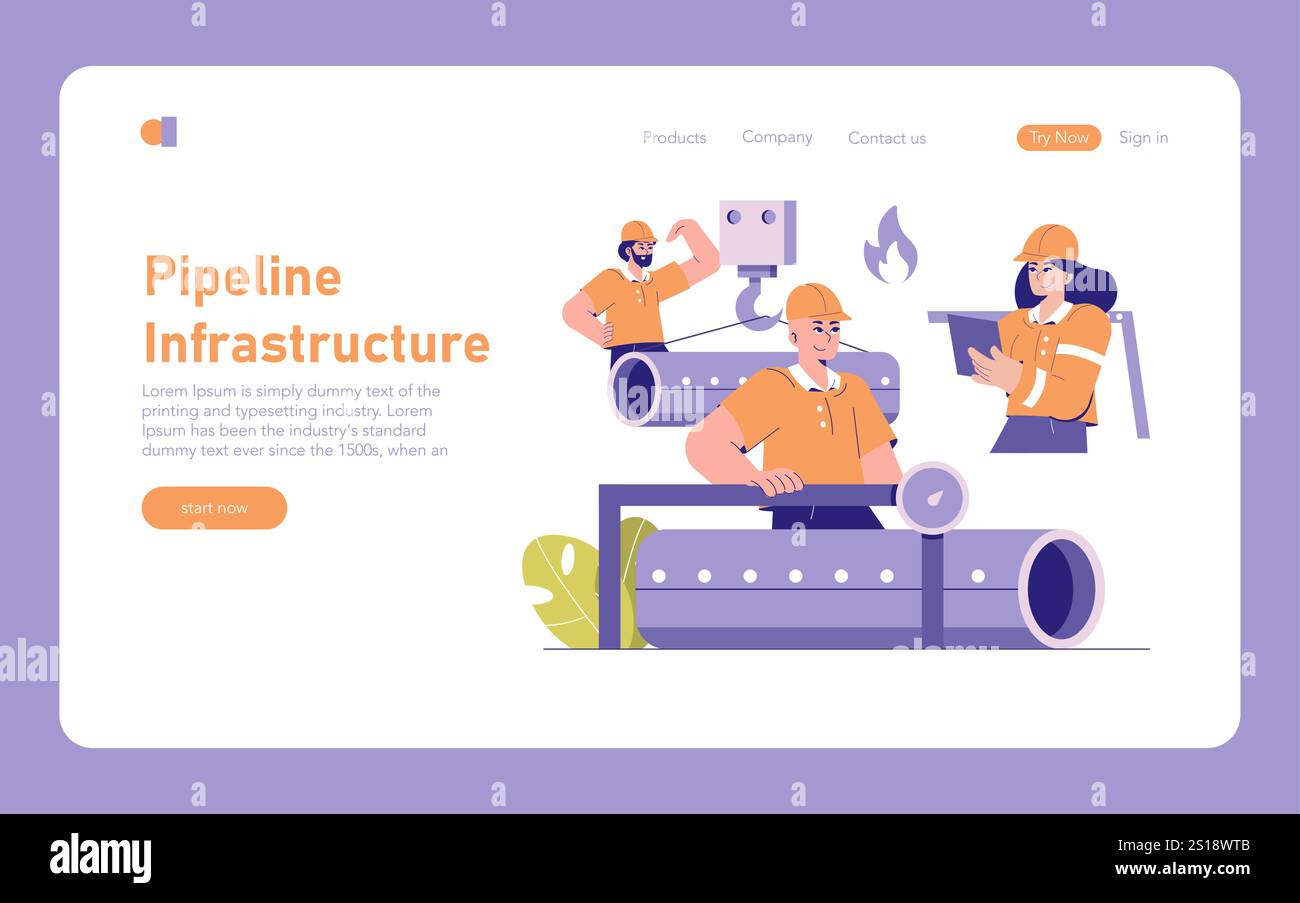 Energy sector worker Stock Vector Images - Alamy