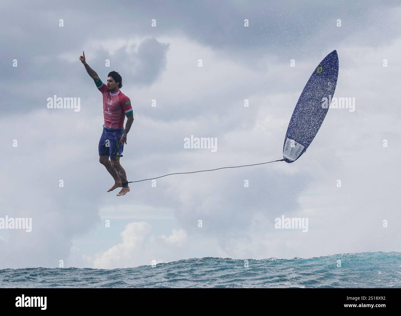 Beijing, French Polynesia. 29th July, 2024. Gabriel Medina of Brazil ...