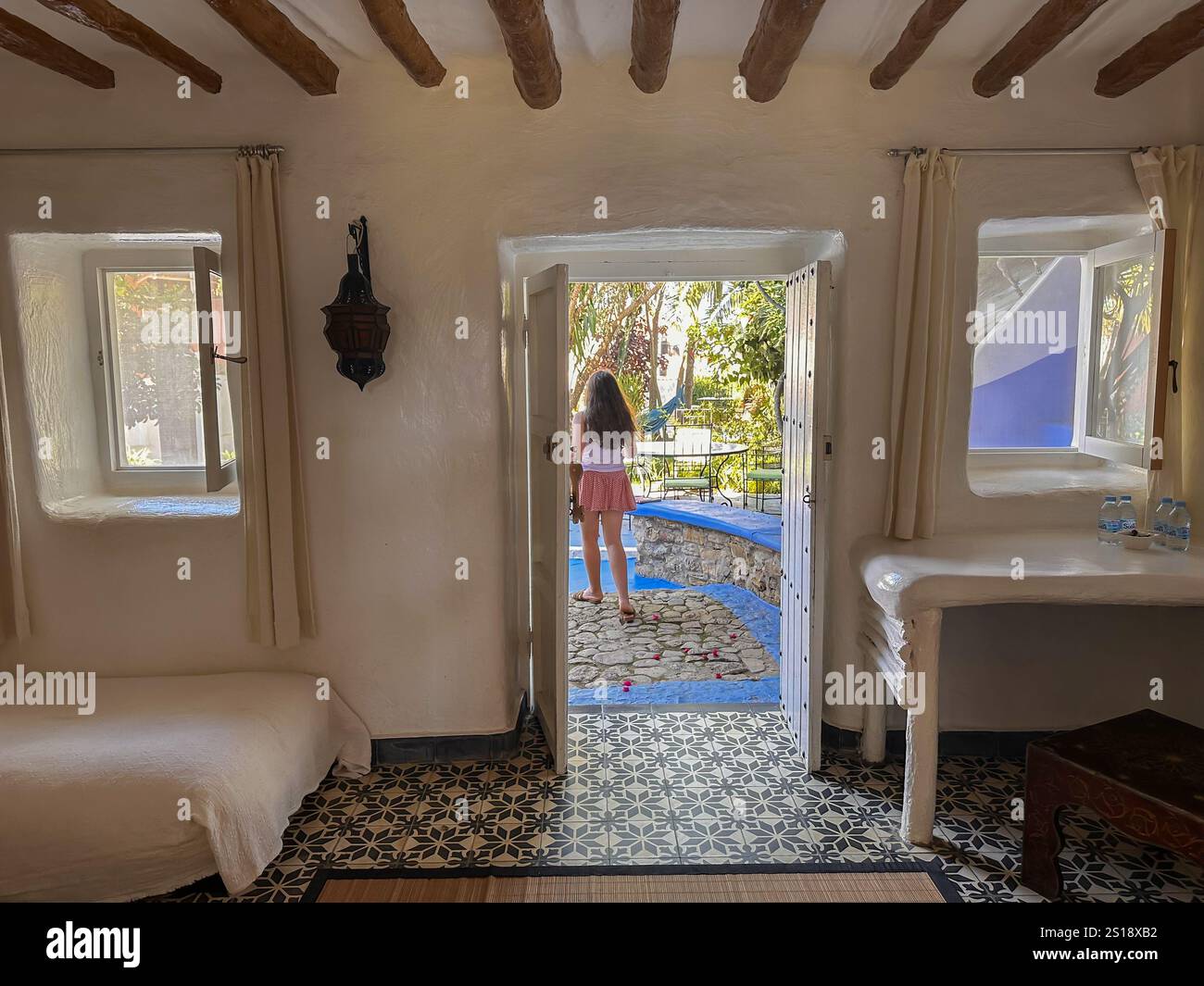 MOROCCO. TANGER REGION, NEAR ASILAH. L'AUBERGE BERBARI, A PLEASANT ECO ...