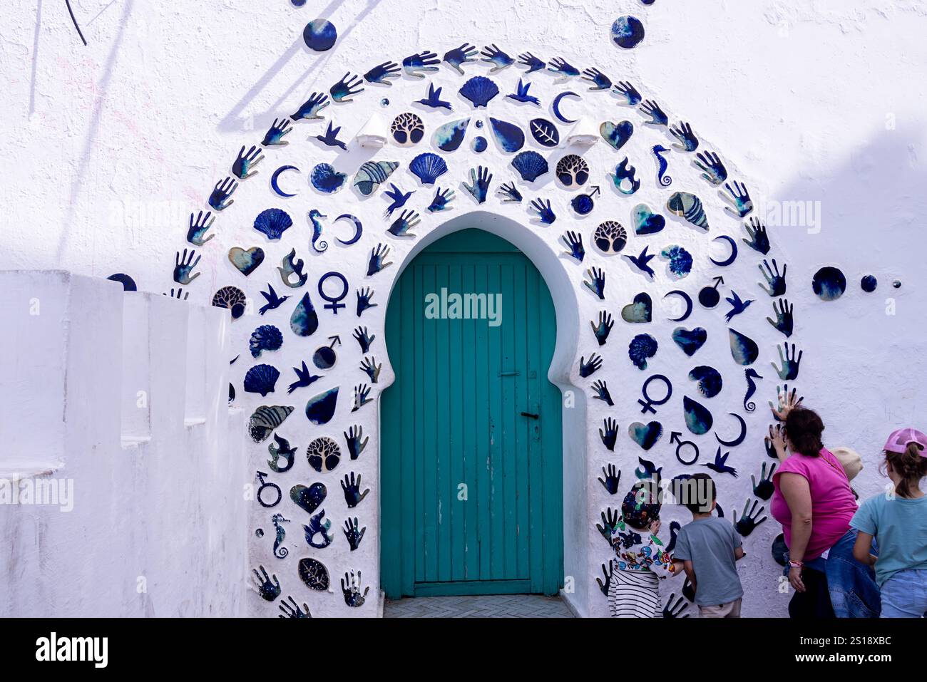 MOROCCO, TANGER REGION, ASILAH. IN THE HEART OF THE MEDINA, ARTISTS ...