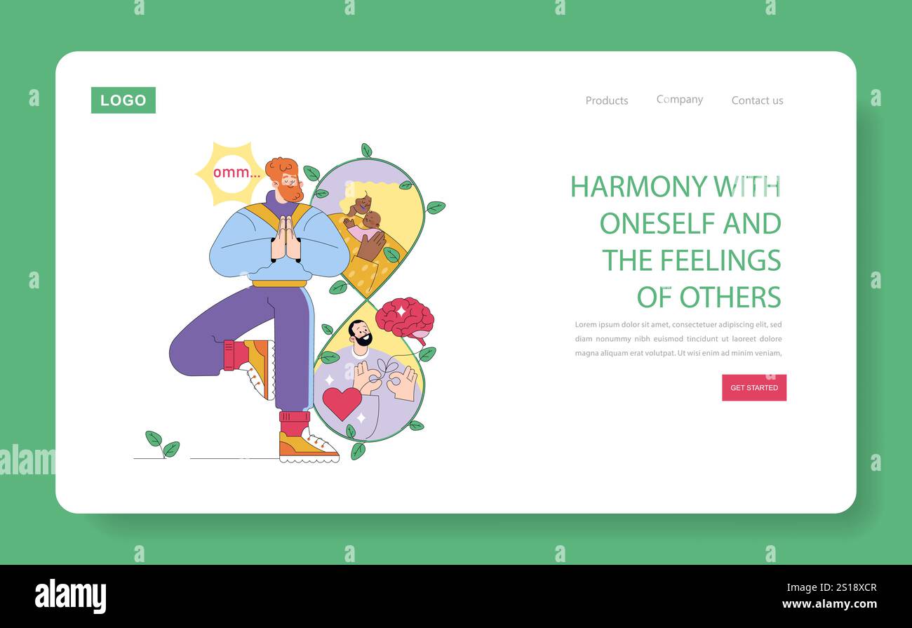 Human values concept. Illustration of people engaging in love, peace ...