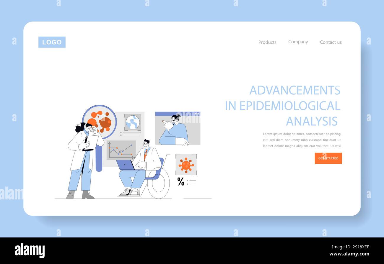 Epidemiological Research Concept Scientists Analyze Data On Disease