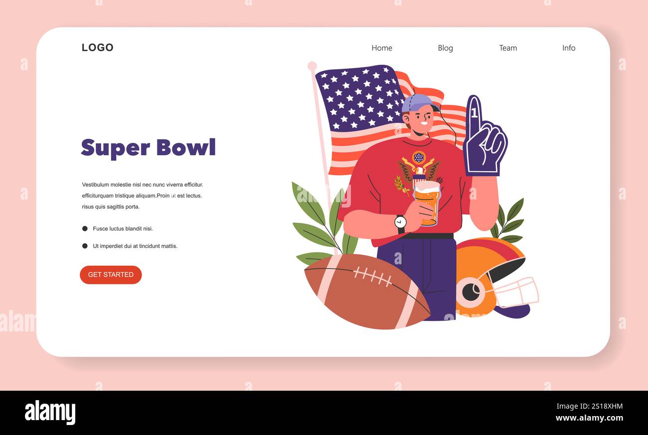 Super Bowl concept. Enthusiastic fan with foam finger and beer ...