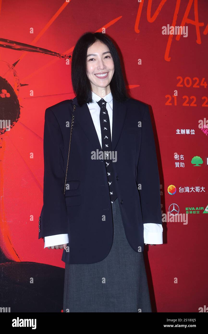 Taiwanese actress Cheryl Yang appears at A-Mei's concert in Taipei City, Taiwan, 29 December ...