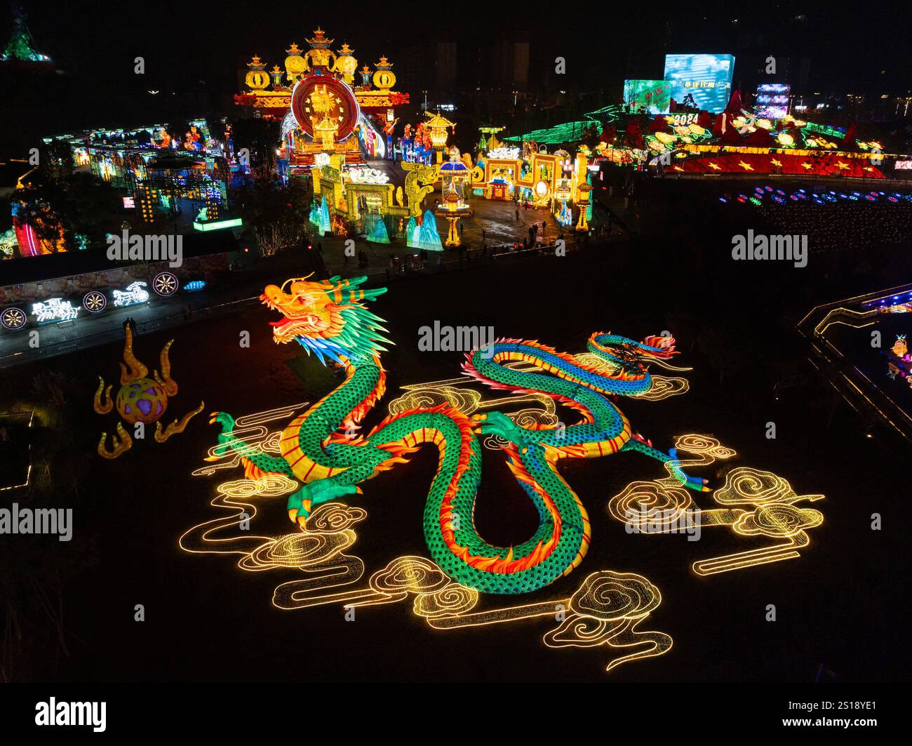 Beijing, China. 26th Jan, 2024. An aerial drone photo taken on Jan. 26 ...