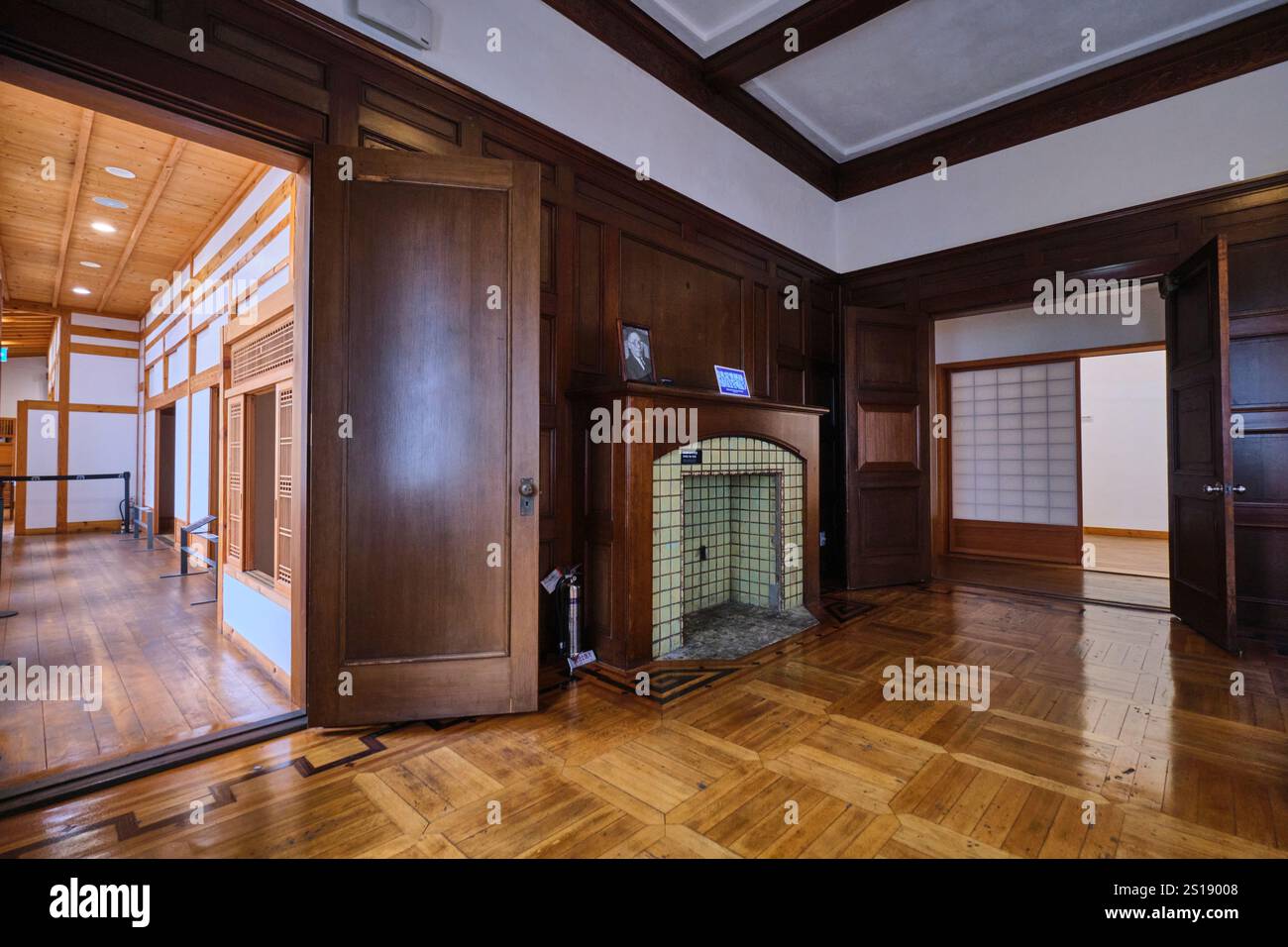 A view of one of the traditional rooms of the house. At political ...