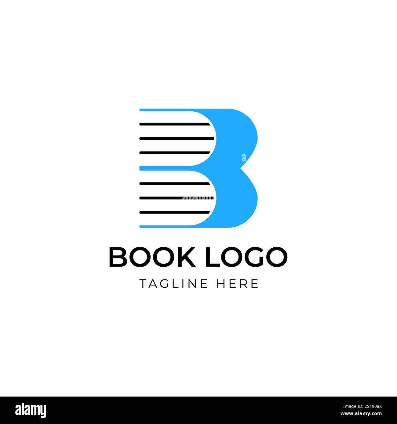 letter B for book logo icon vector template on white background Stock ...
