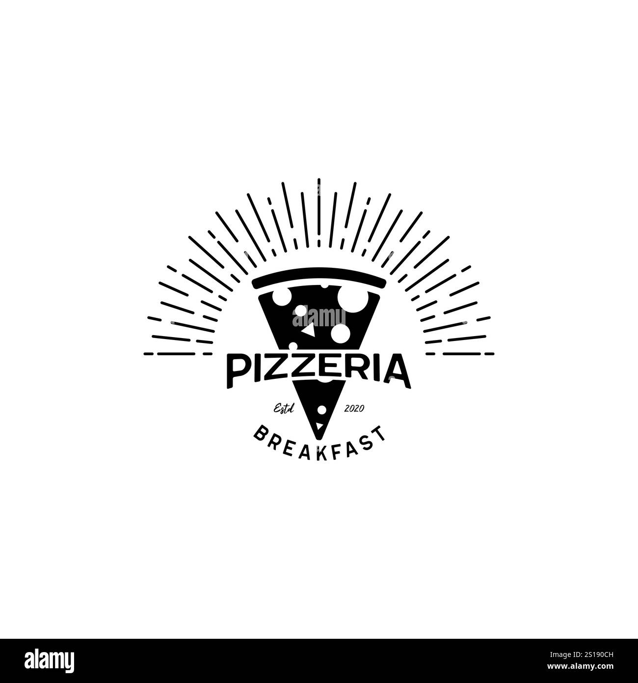 Rustic Retro Vintage Pizza / Pizzeria logo design Stock Vector Image ...