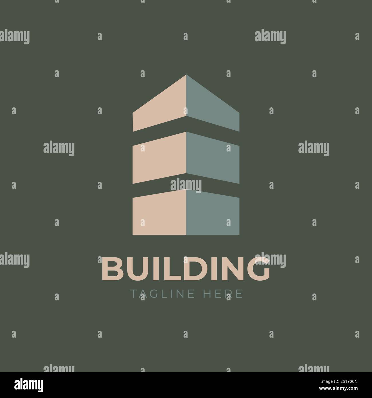 Abstract geometric logo icon building architecture for construction ...