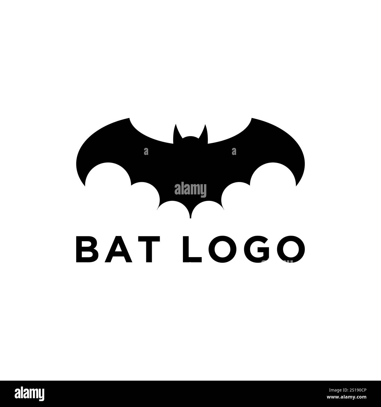 Bat Logo icon illustration on white background Stock Vector Image & Art ...