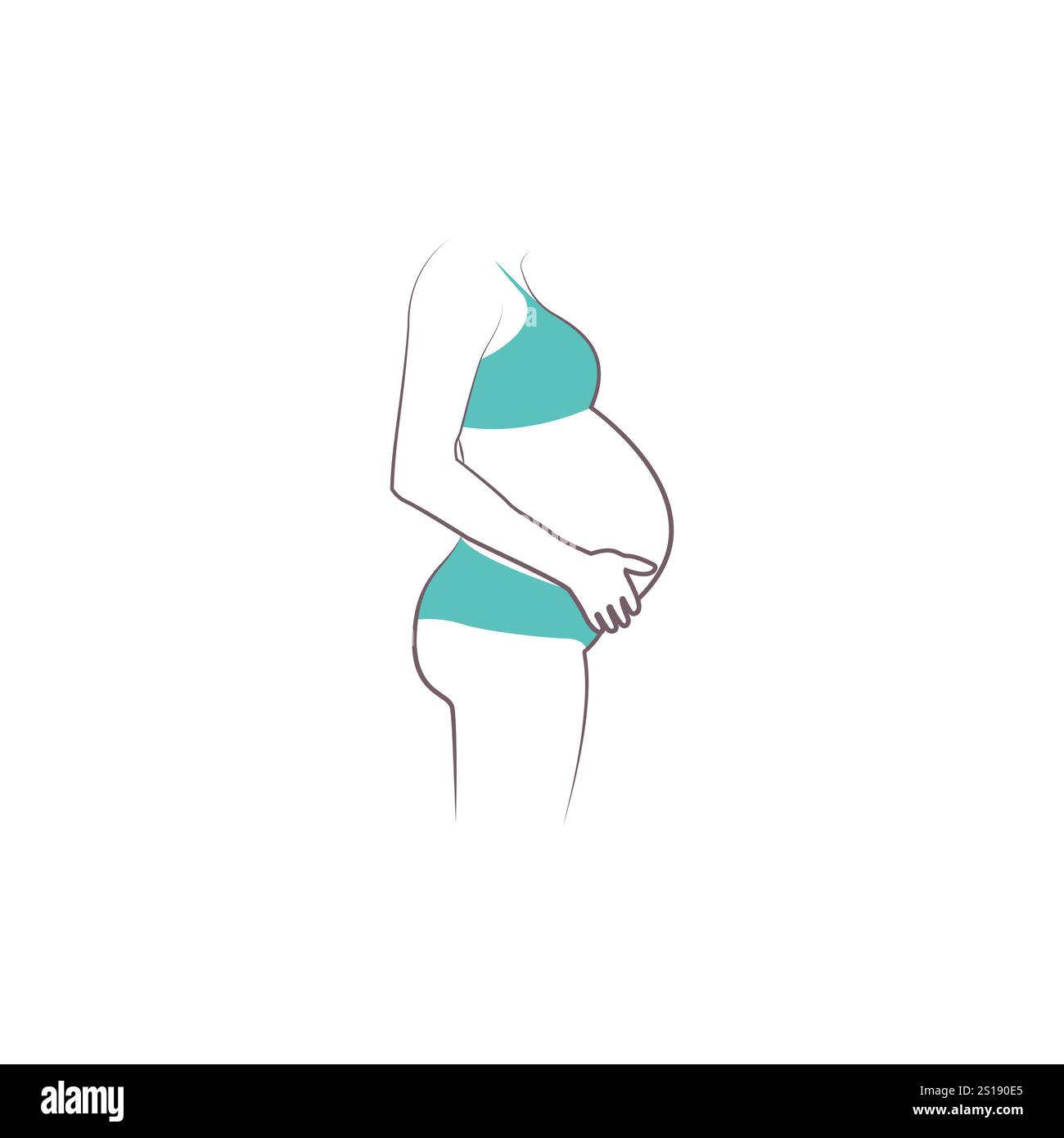 pregnancy logo pregnant woman maternal vector illustration Stock Vector ...