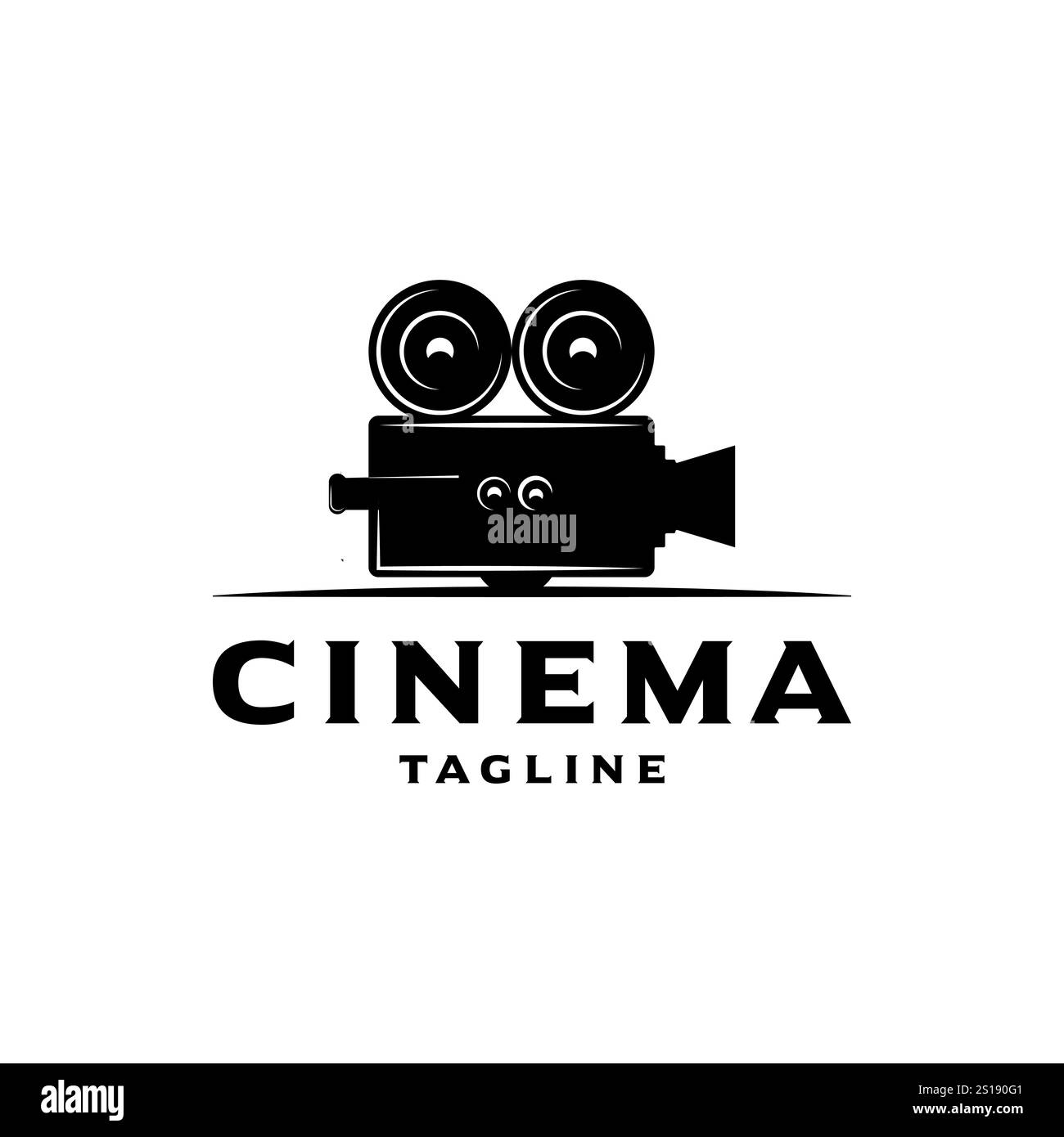Vintage Video Camera Logo design for movie / cinema production Stock ...