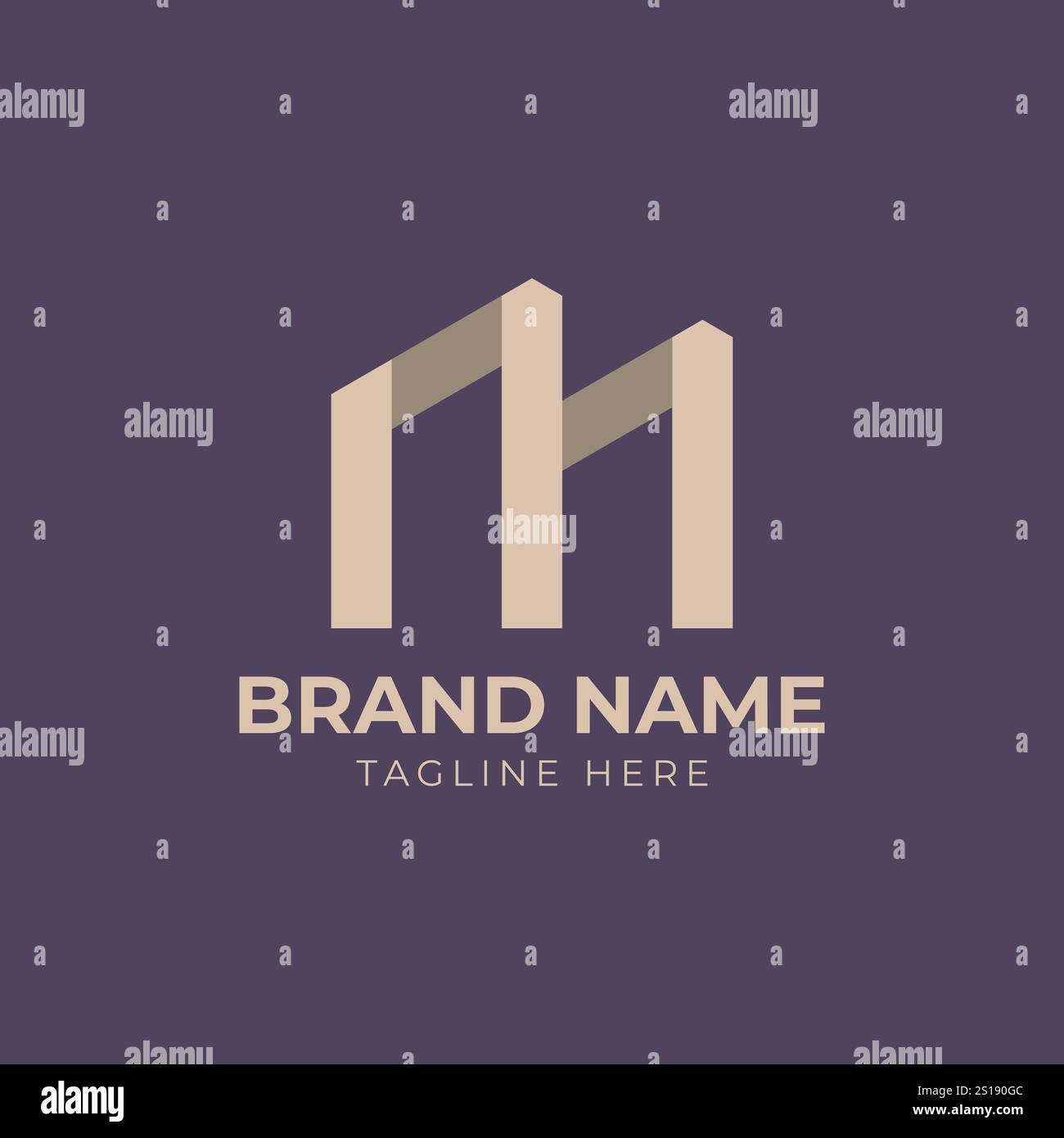 Abstract letter M logotype. Modern logo idea sign. Universal emblem ...