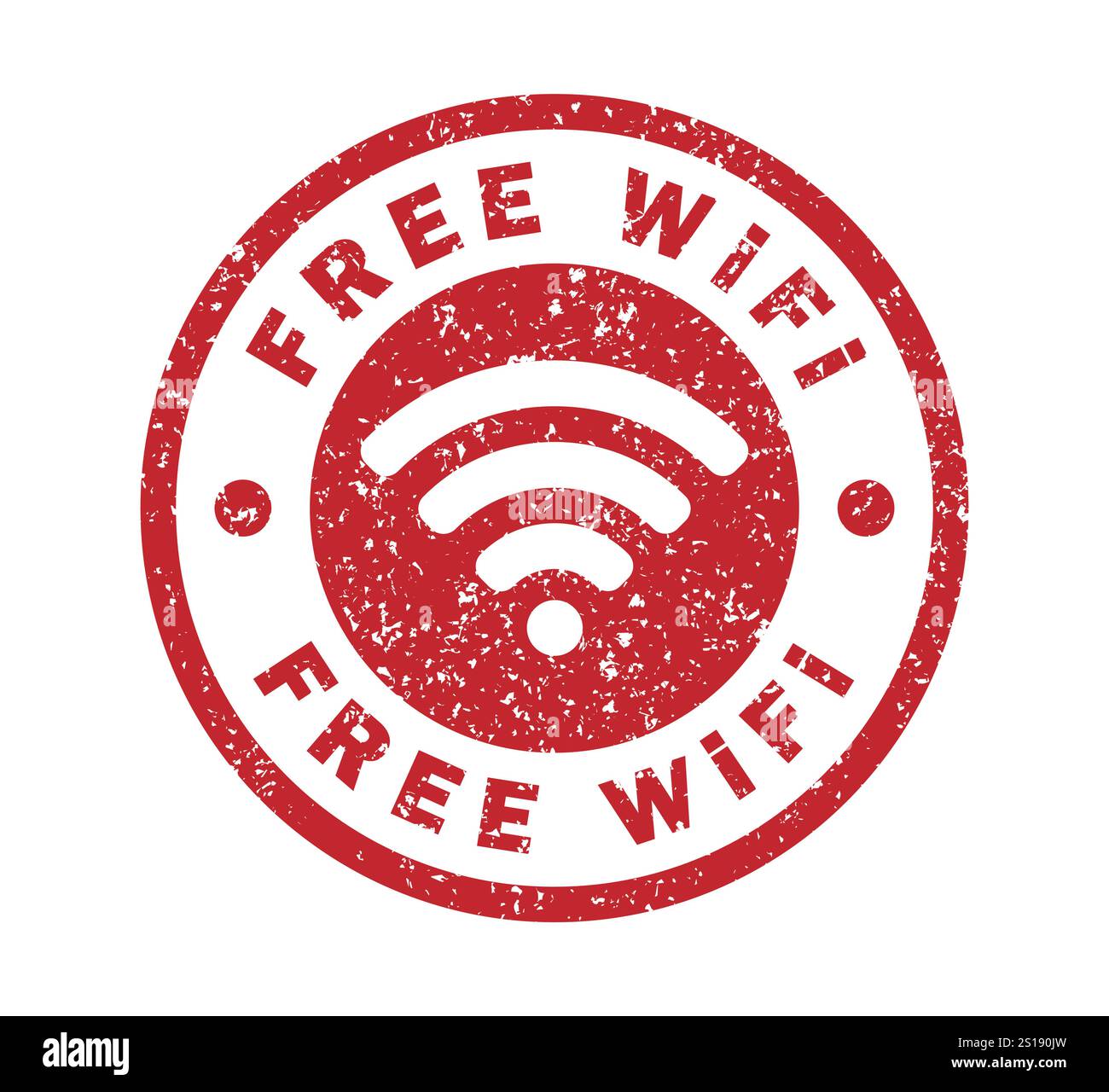 Free Wifi access signal icon wireless symbol connection circle stamp ...