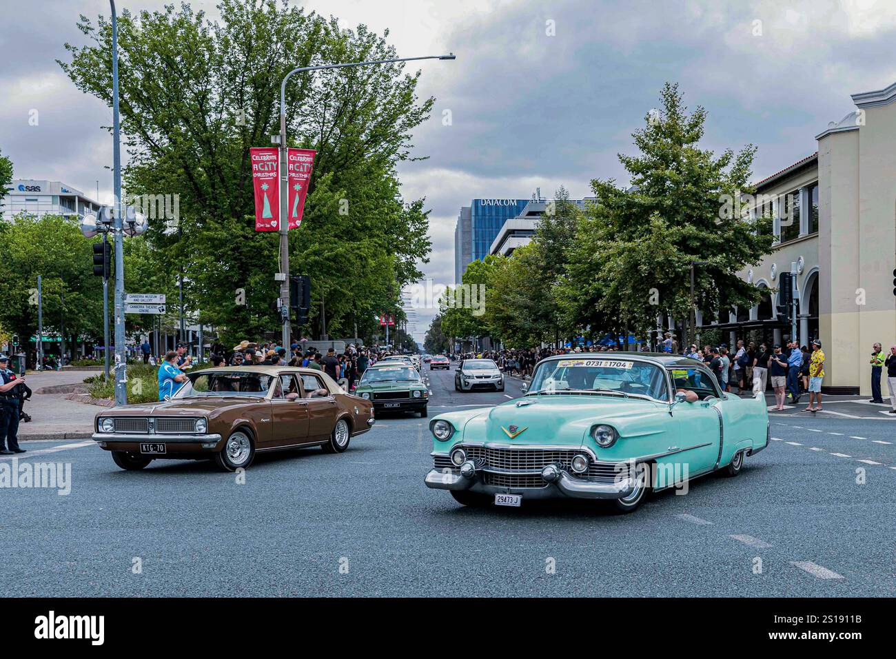 Canberra, Australia. 2nd Jan, 2025. Participants' cars attend the city ...
