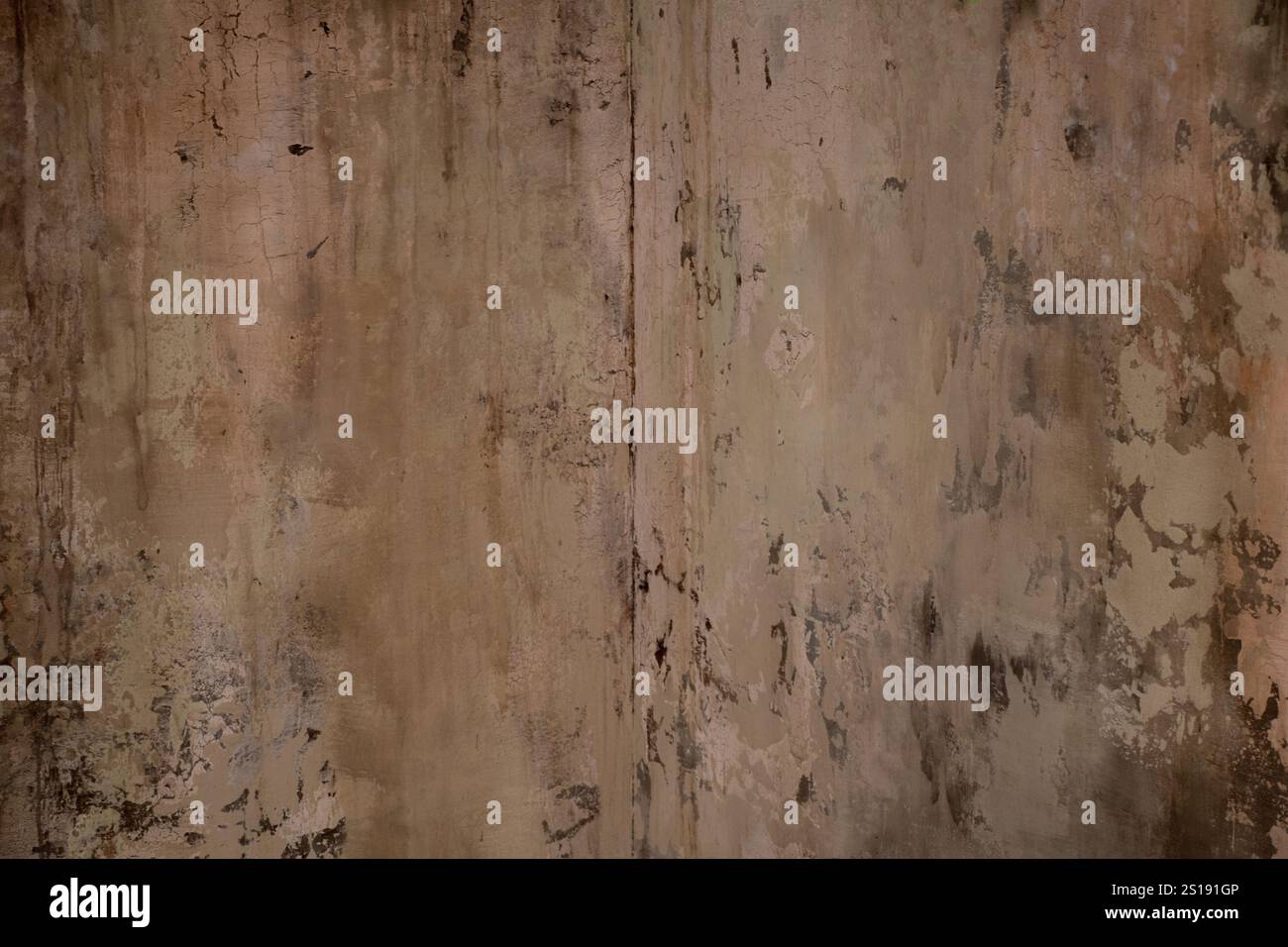 Old weathered rough white wall weathered in the apartment as a ...