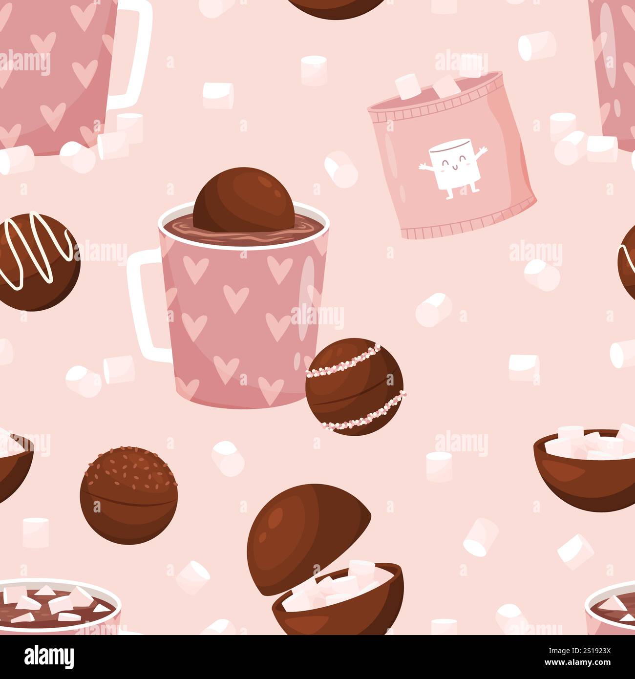 Hot chocolate bombs Stock Vector Images - Alamy
