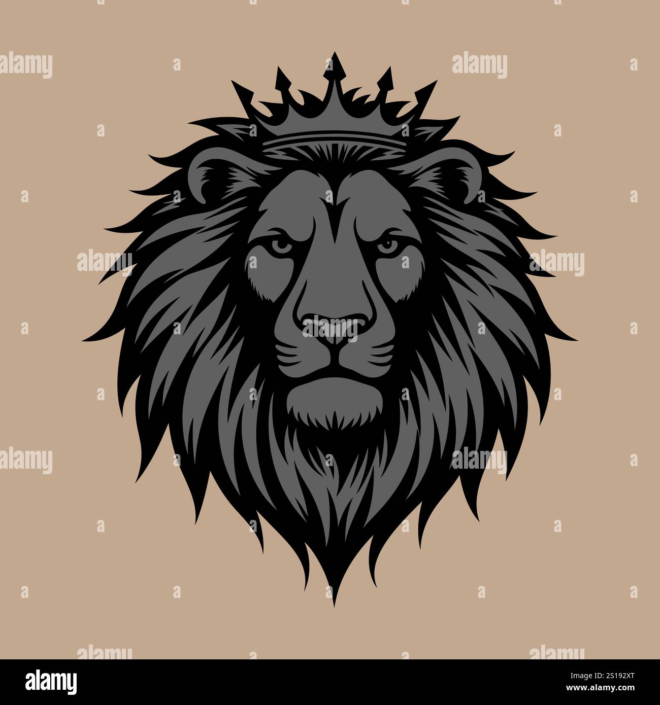 Stylized lions head Stock Vector Images - Alamy