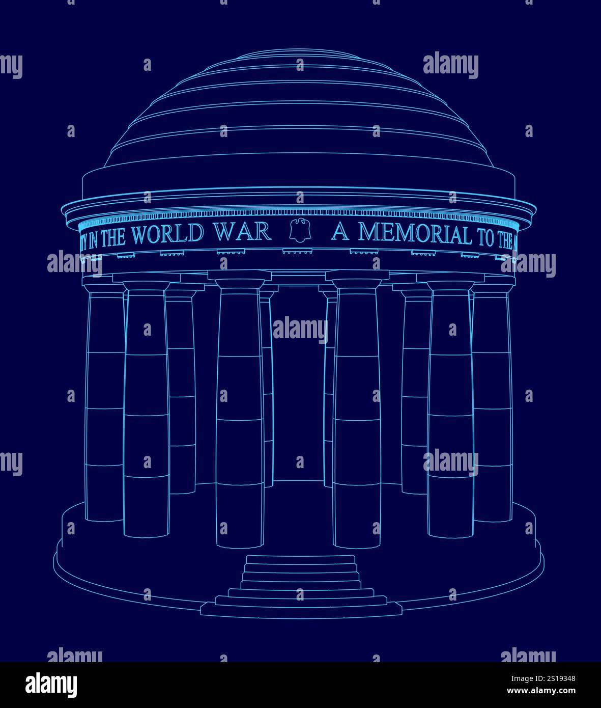 Washington dc world war i memorial Stock Vector Images - Alamy