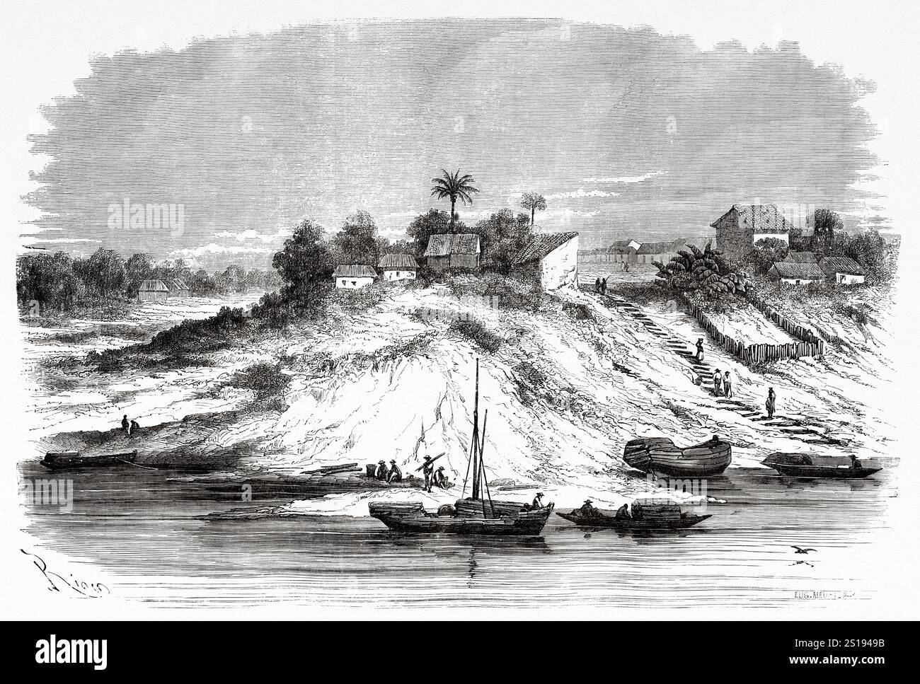 Fonte Boa village, Amazon state. Brazil. South America. Journey from ...