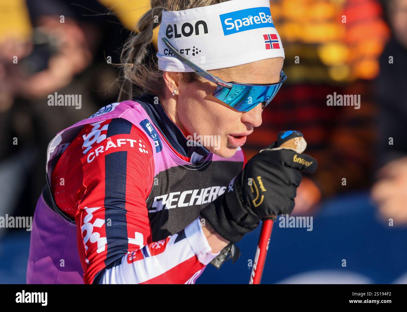 Toblach, Italy 20250101. Therese Johaug during the 15 km pursuit start ...
