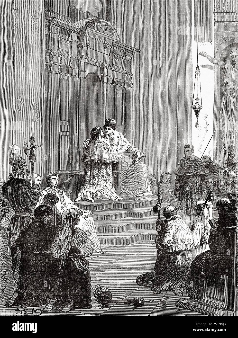 The Major Penitentiary in the presence of Pope Pius IX, St Peter's ...