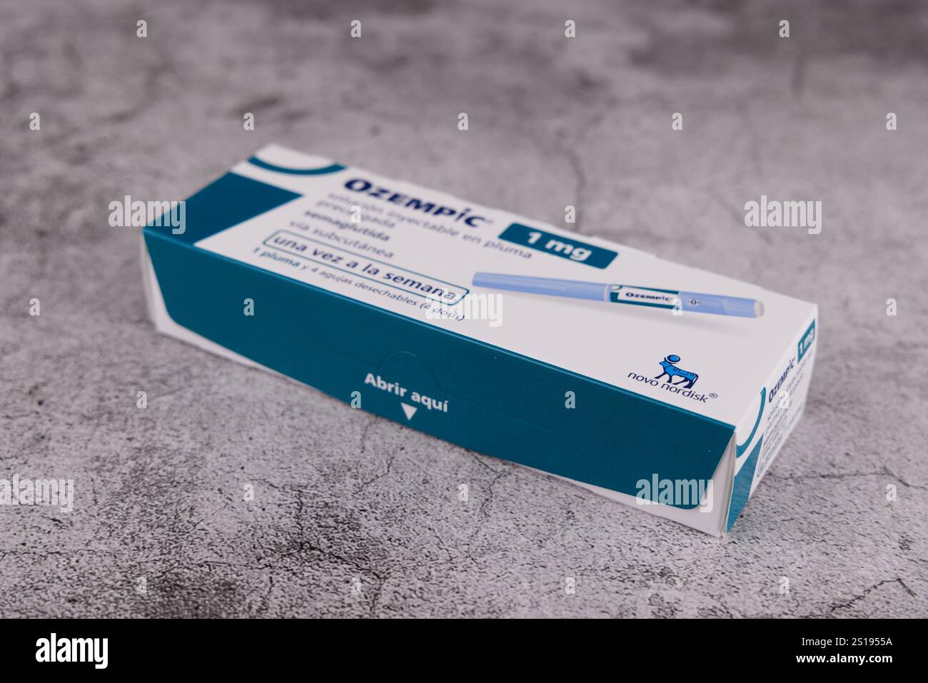 Detailed View of Ozempic 1 mg Semaglutide Box in Barcelona, Spain ...