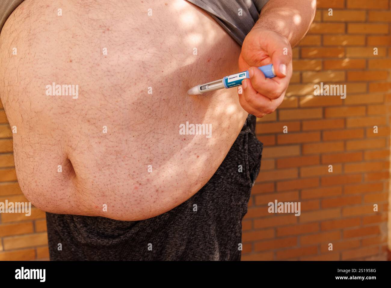 Individual Injecting Ozempic 1 ml for Diabetes Management in Barcelona ...