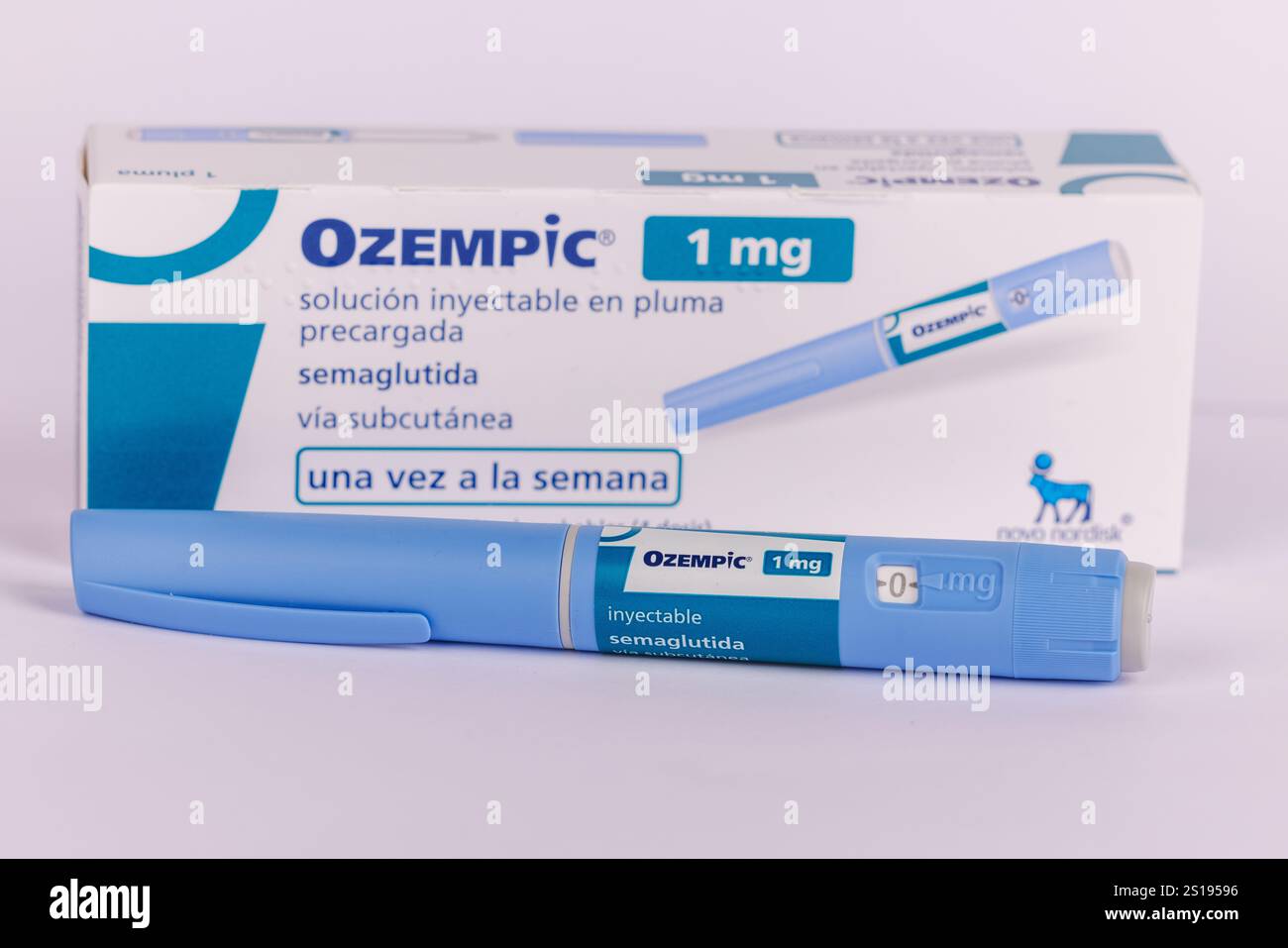Ozempic 1 ml Medication Box and Injection Pens Displayed on White ...