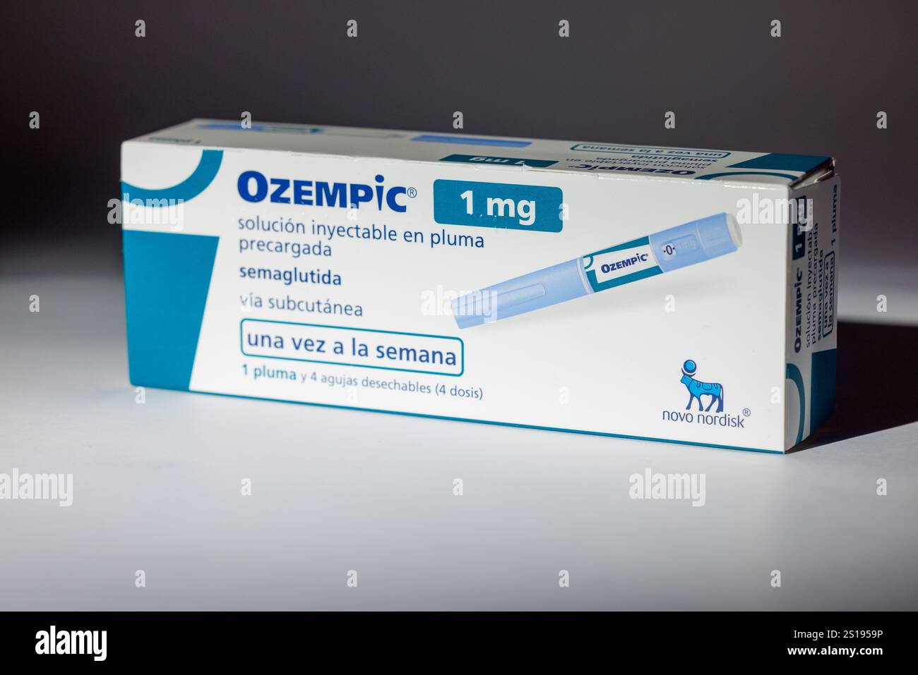 Showcasing Ozempic 1 ml Medication Box on Clean White Background in ...