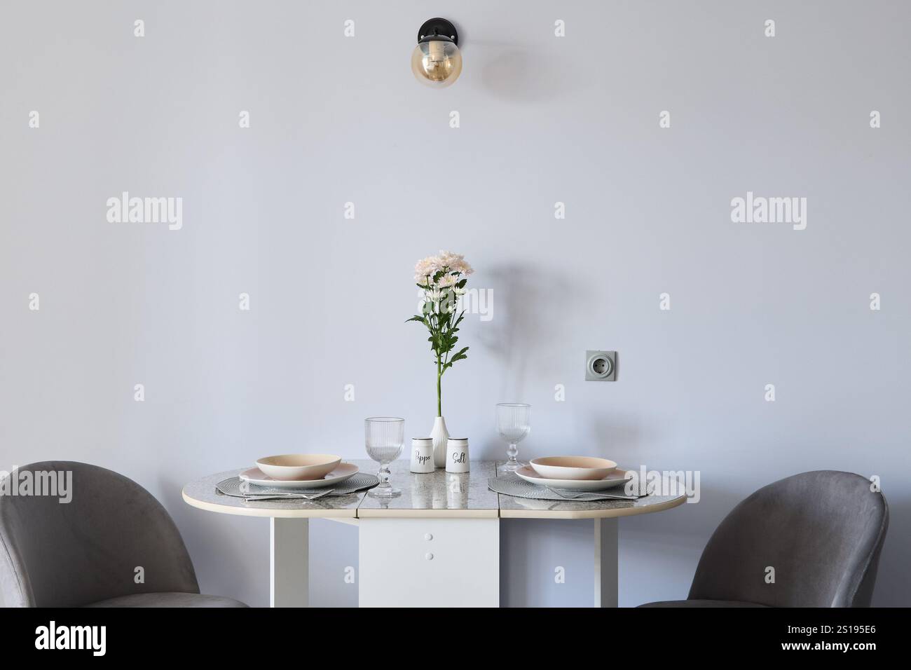 An Elegant Dining Table Setting Enhanced with a Beautiful Natural ...