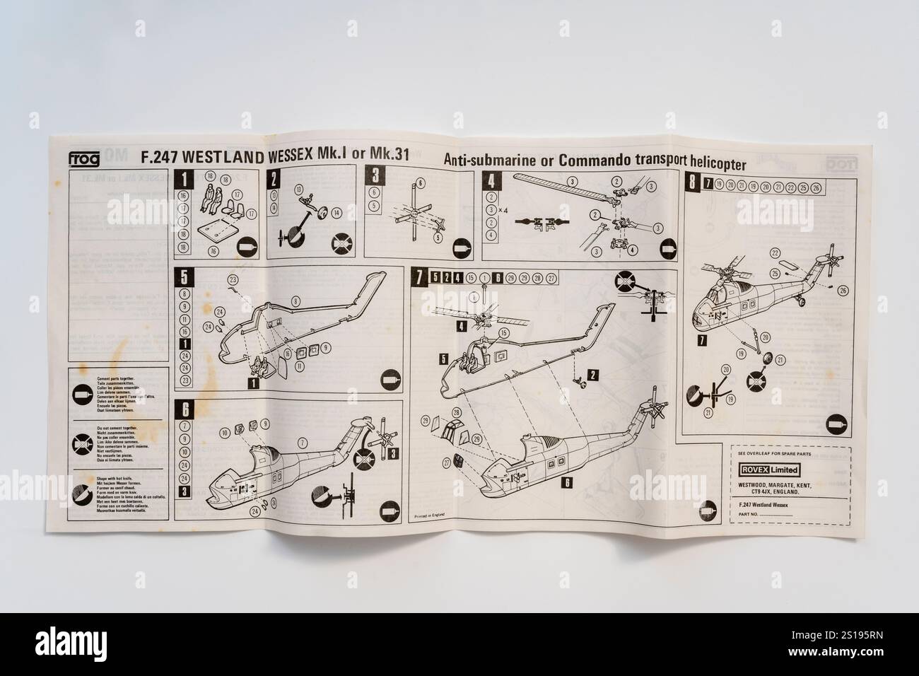 Frog 1 72 scale model westland wessex helicopter instructions hi-res ...