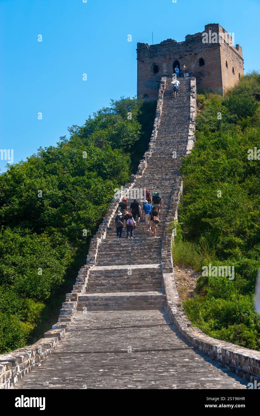 Beijing, CHINA- Group People, Foreign tourists, Chinese Monuments ...