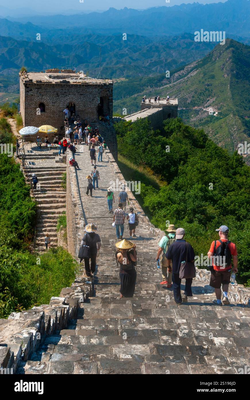 Beijing, CHINA- Crowd People, Tourists, Chinese Monuments - Simatai ...
