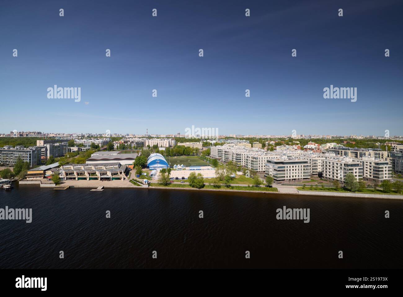 This is a modern waterfront residential area that features beautiful ...