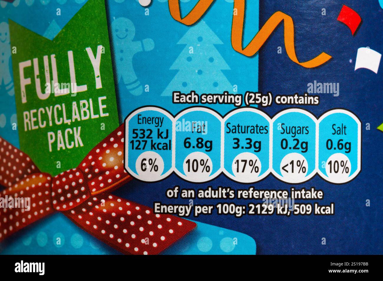 nutritional information on tub of Jacobs Cheeselets Treeselets cheese ...