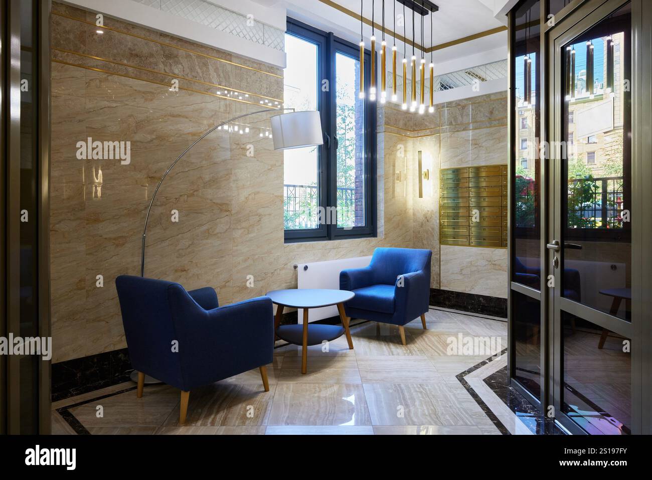 Stylish and Inviting Lobby Design Featuring Modern Seating Arrangements ...