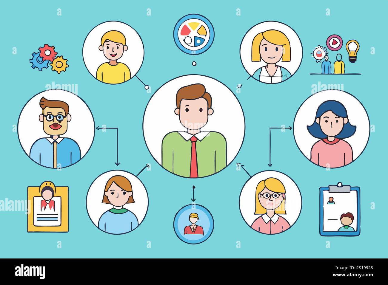 Workplace interaction infographic promoting communication ...