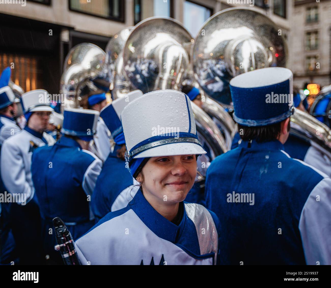 A shrinking violet and a band at the New Year Parade 2025 in London ...