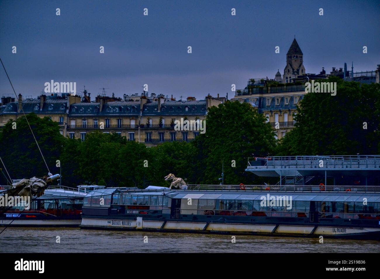 Paris, France - June 2nd 2016 : Floods in Paris. The Seine is about to ...