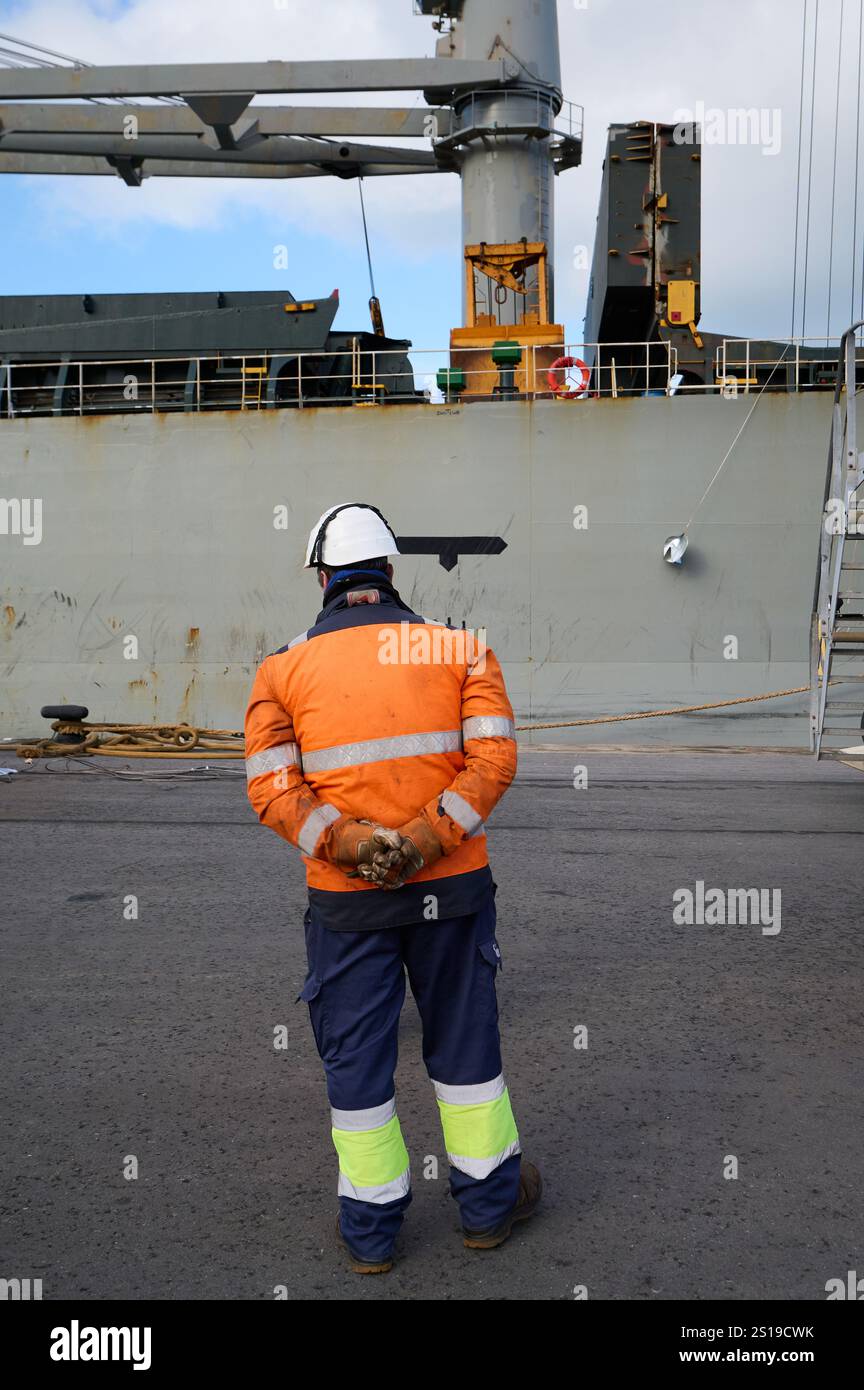 Man watching industrial transport hi-res stock photography and images ...