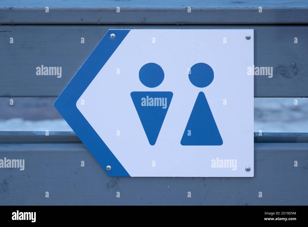 Restroom Sign Featuring Both Male and Female Icons for Clear ...